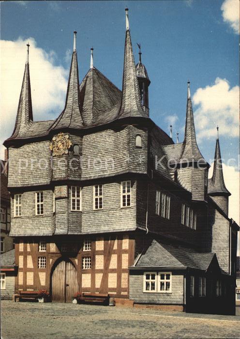 AK / Ansichtskarte Frankenberg Eder Rathaus Stadtpanorama Historischer ...