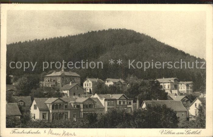 Friedrichroda Villen am Gottlob Kat.. | Ansichtskarten günstig