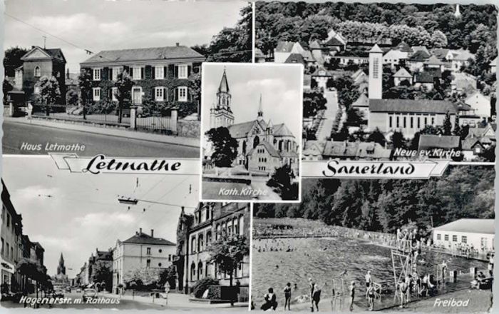 Letmathe Letmathe Haus Letmathe Rathaus Freibad x / Iserlohn ...