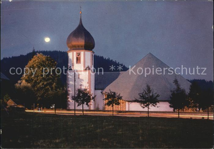 AK / Ansichtskarte Hinterzarten Panorama mit Pfarrkirche Maria in der ...