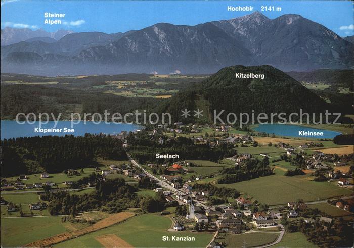 St Kanzian Klopeiner See Panorama Klein See Hochobir Steiner Alpen Kat ...