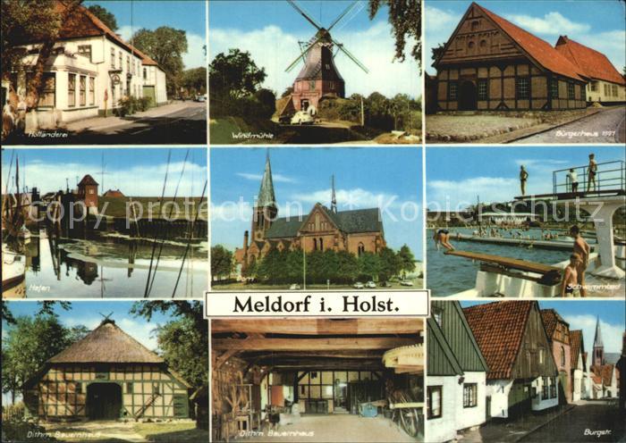 Meldorf Burgstrasse Windmuehle Hafen Kat. Meldorf Nr. kt72646 ...
