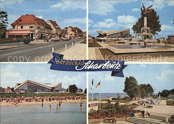 Scharbeutz Ostseebad Teilansichten Meerwasser Wellenbad Promenade ...