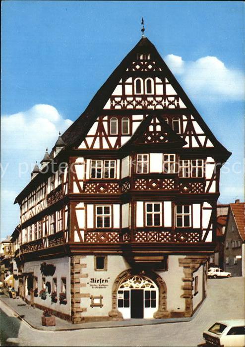 AK / Ansichtskarte Miltenberg Main Hotel Riesen Fachwerkhaus aeltestes ...
