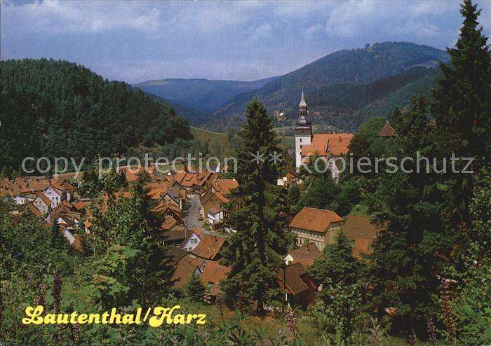 Lautenthal Harz Teilansicht mit Kirche Kat. Langelsheim Nr. ke93306 ...