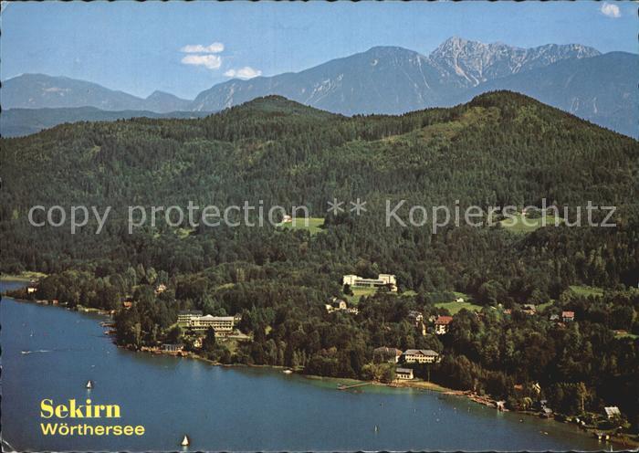 Sekirn Woerther See mit Hochobir Karawanken Alpenpanorama ...