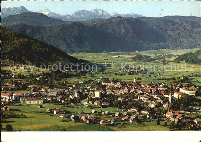 Feldkirchen Kaernten Panorama mit Karawanken und Julischen Alpen Kat ...