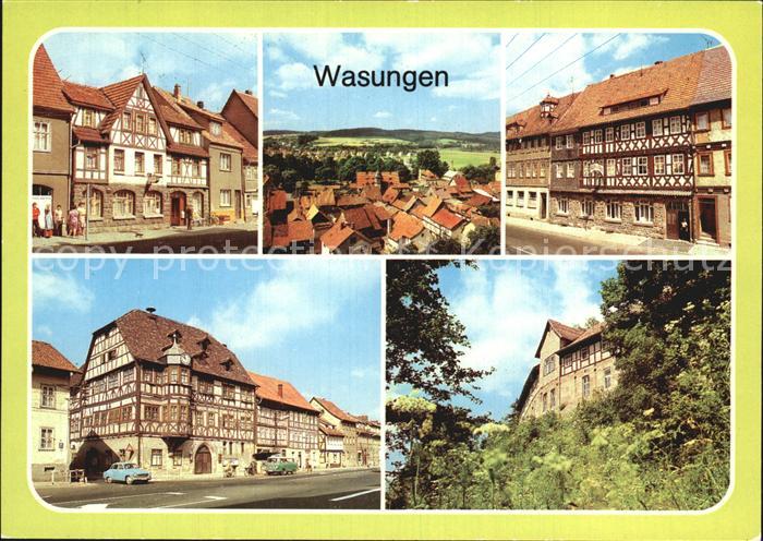 Wasungen Restaurant Erholung Gasthaus zum Baeren Kat. Wasungen Nr ...