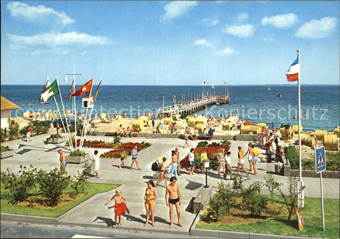 Haffkrug Ostseebad Promenade mit Seebruecke Kat. Scharbeutz Nr. kv18096 ...