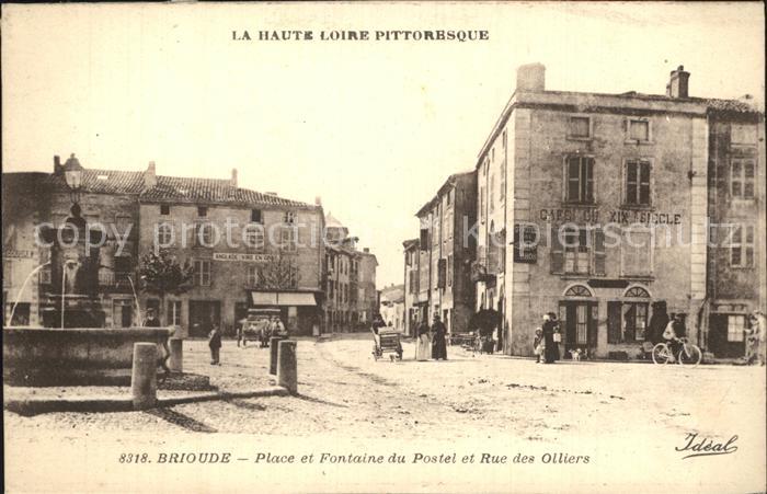 Brioude Place et Fontaine du Postel Rue des Olliers Kat. Brioude Nr ...