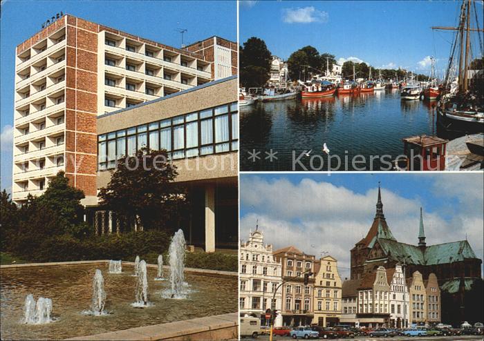 Rostock Mecklenburg Vorpommern Hotel Warnow Hafenpartie Wasserspiele ...