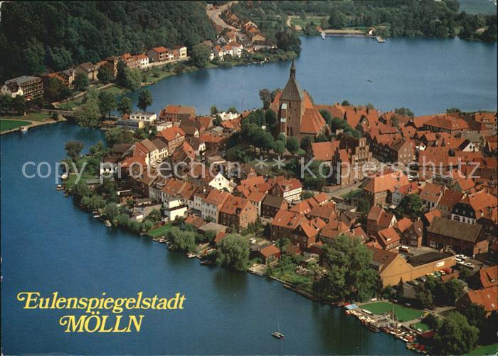 Moelln Lauenburg Fliegeraufnahme Eulenspiegelstadt Kat. Moelln Nr ...