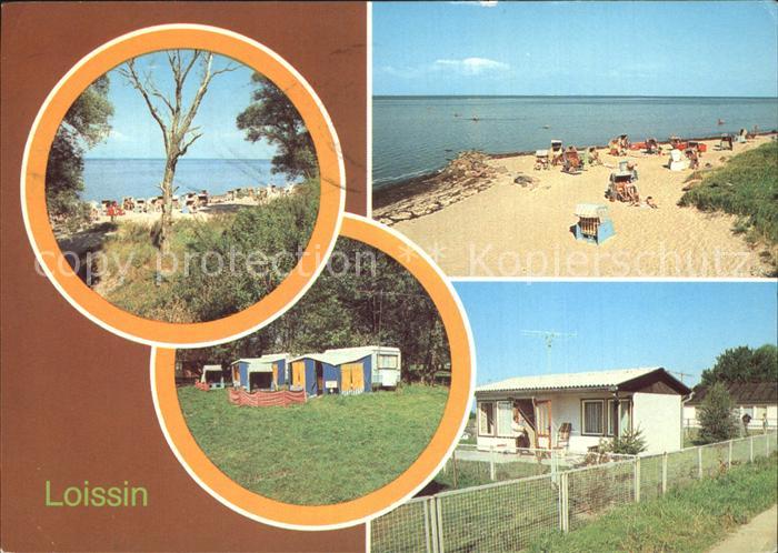 Loissin Pommern Strand Zeltplatz Bungalowsiedlung Kat. Loissin Nr ...