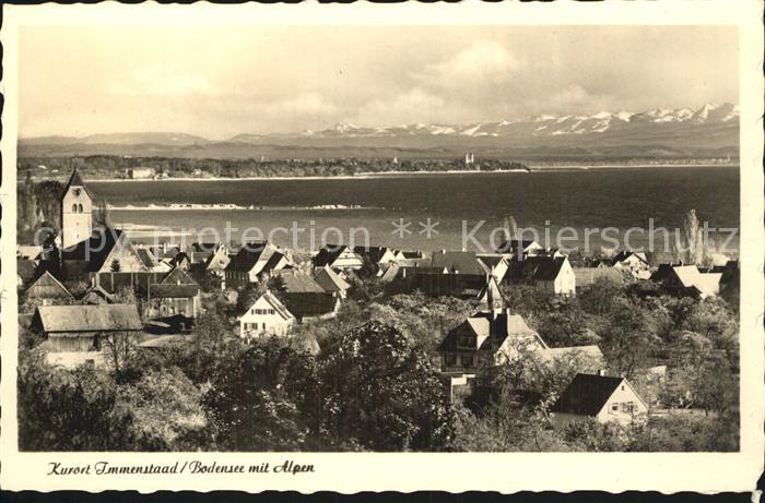 Immenstaad Bodensee mit Schweizer Alpen Fliegeraufnahme Kat. Immenstaad ...