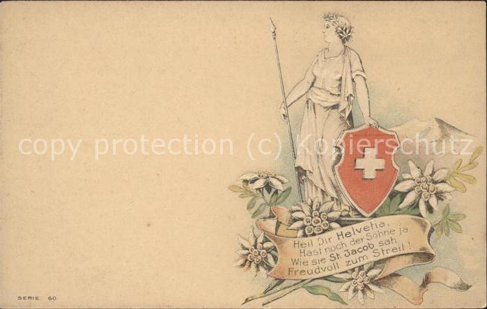 Helvetia Schweiz Kantone Wappen / Heraldik / Nr. wz46474 - oldthing ...