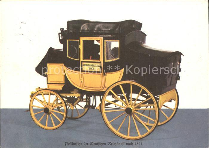 Postkutsche Deutsche Reichspost 1871 Kat. Post Nr. kt75482 - oldthing ...