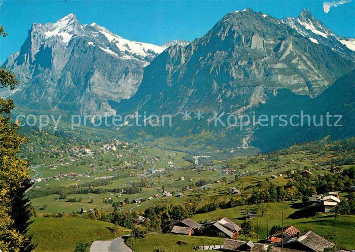 Grindelwald Wetterhorn Mettenberg Schreckhorn Kat. Grindelwald Nr ...