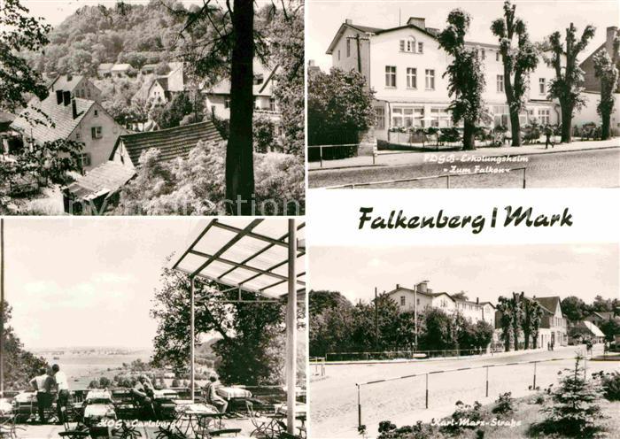 Falkenberg Mark Teilansichten FDGB Erholungsheim Zum Falken Karl Marx ...