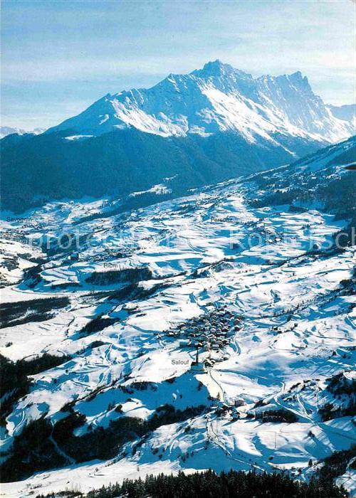Salouf Graubuenden mit Riom Parsonz Savognin Piz Arblatsch ...