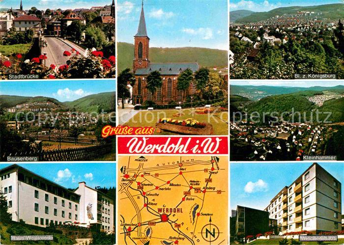 Werdohl Stadtbruecke Koenigsburg Bausenberg Kleinhammer Haus Wegwende ...