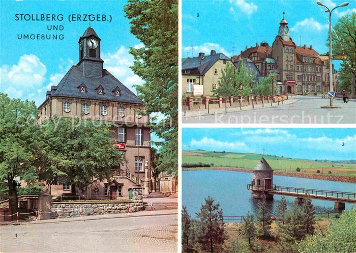 AK / Ansichtskarte Stollberg Erzgebirge uebersicht Freibad Haus der ...