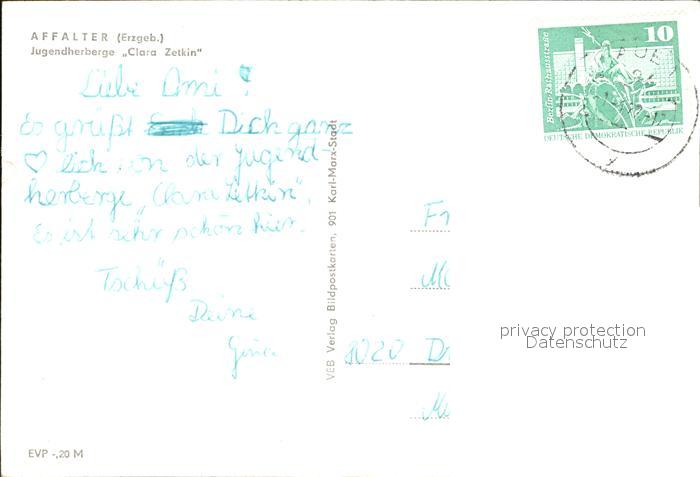 AK / Ansichtskarte Affalter Jugendherberge Clara Zetkin im Winter Kat ...