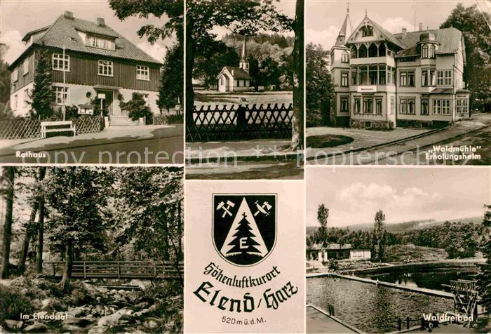 AK / Ansichtskarte Elend Harz Rathaus Waldmuehle Erholungsheim ...