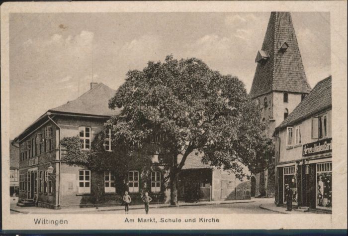 Wittingen Markt Schule Kirche * Nr. ws75276 - oldthing Ansichtskarten ...