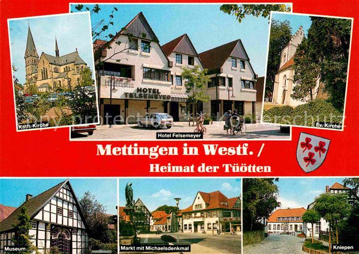 AK / Ansichtskarte Mettingen Westfalen Heimat der Tueoetten Hotel ...