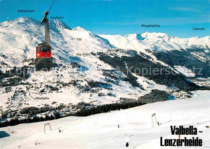 Seilbahn Lenzerheide-Valbella-Rothornbahn / Bahnen / Nr. kk69864 - oldthing: Ansichtskarten ...