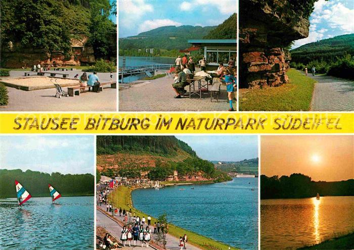 AK / Ansichtskarte Biersdorf See Stausee Bitburg Gaststaette ...