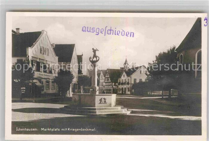 Ichenhausen Marktplatz Nr. wx47763 - oldthing: Ansichtskarten Bayern