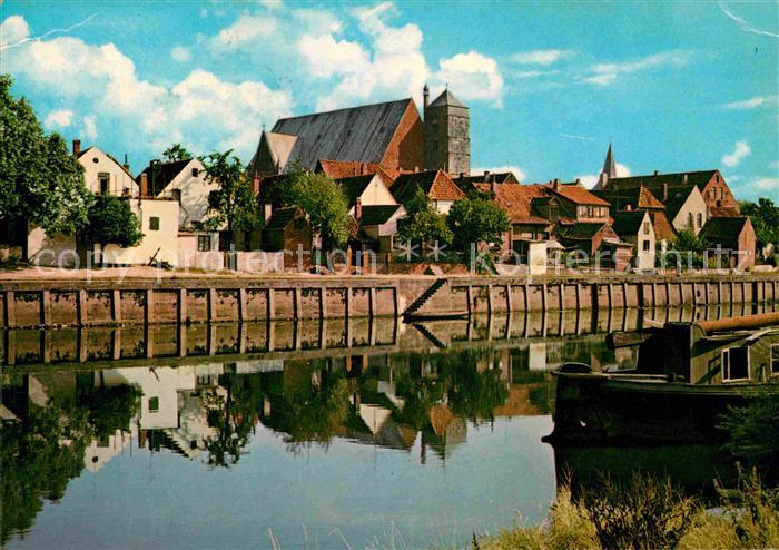 AK / Ansichtskarte Verden Aller Rathaus Schwimmbad Strassenpartien ...