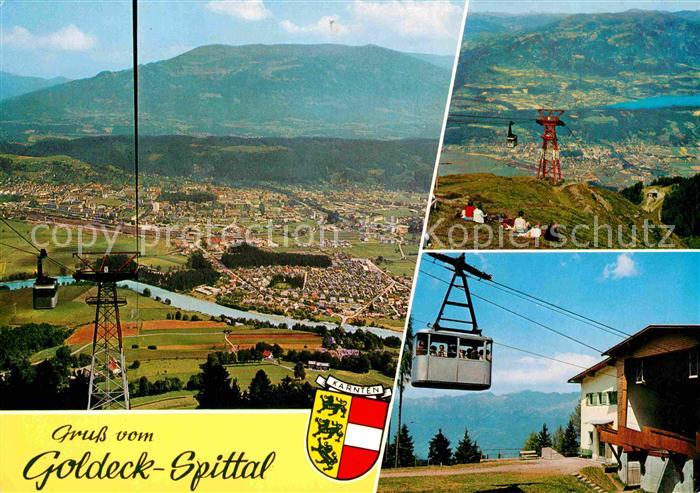 AK / Ansichtskarte Spittal Drau Panorama Blick vom Goldeck Seilbahn Kat. Spittal an der Drau Nr ...