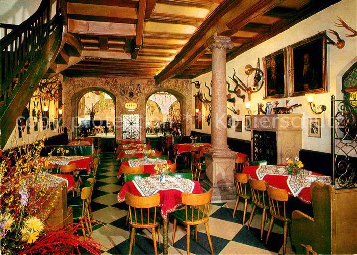 AK / Ansichtskarte Rothenburg Tauber Baumeisterhaus Cafe Restaurant Kat ...