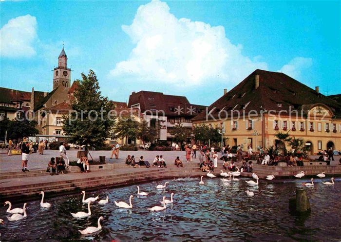 AK / Ansichtskarte ueberlingen Bodensee Landungsplatz mit Uferpromenade ...