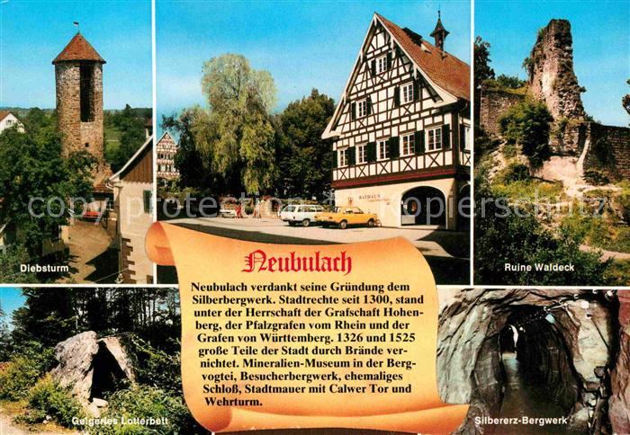 AK / Ansichtskarte Neubulach Diebsturm Rathaus Fachwerkturm Ruine ...