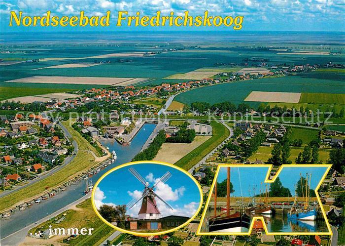 AK / Ansichtskarte Spitze Friedrichskoog Fliegeraufnahme Kat ...