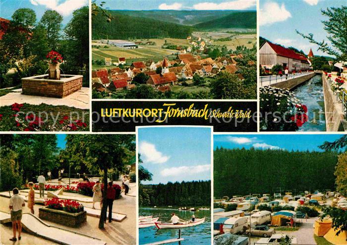 AK / Ansichtskarte Fornsbach Brunnen Panorama Kanal Minigolf Camping ...