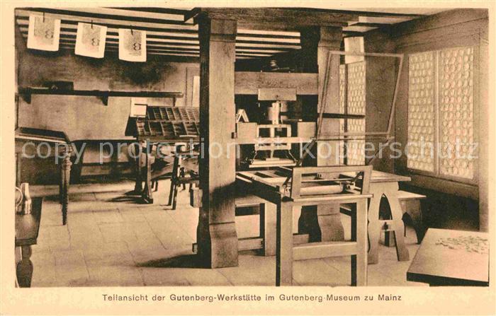 AK / Ansichtskarte Mainz_Rhein Gutenberg Museum Mainz Rhein Nr. kp40786 ...