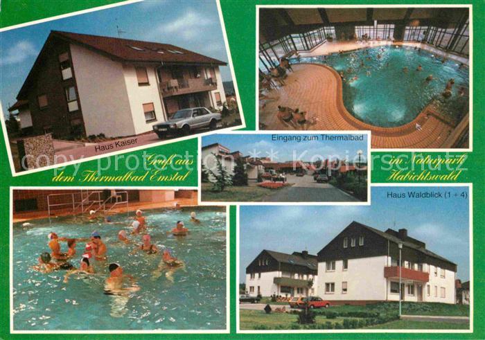AK / Ansichtskarte Bad Emstal Thermalbad Angelteich Hotel Emstaler ...