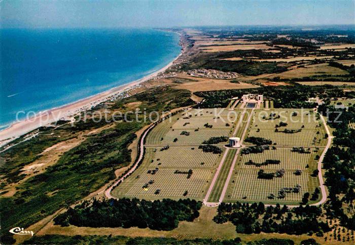 AK / Ansichtskarte Colleville sur Mer Omaha Beach Fliegeraufnahme Kat ...