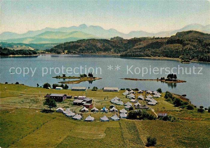 AK / Ansichtskarte Grossseeham Fliegeraufnahme Zeltlager Sportjugend am ...