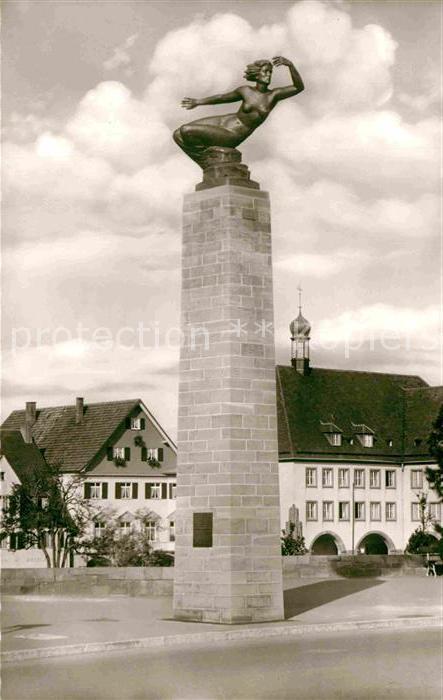 AK / Ansichtskarte Freudenstadt Denkmal Symbol der Wiederaufbaus Kat ...