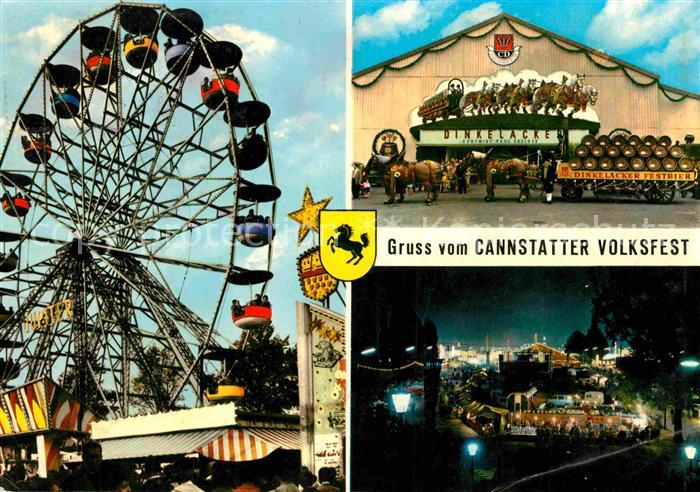 Cannstatt Wasen Festzelt Sechserzug Pferde Kat. Stuttgart Nr. de22767 ...