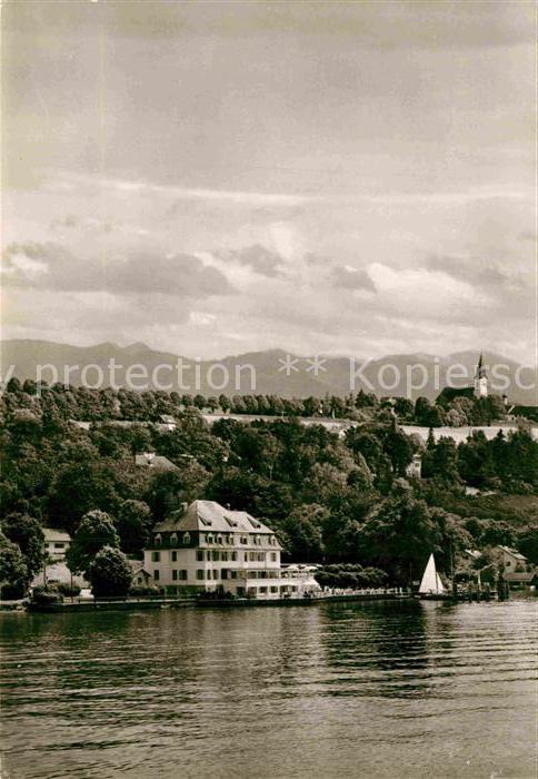 AK / Ansichtskarte Berg Starnberg Strandhotel Schloss Berg am Starnberger See Kat. Berg Nr ...
