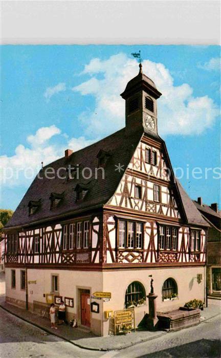 AK / Ansichtskarte Seeheim Jugenheim Rathaus 16. Jhdt. Fachwerkhaus ...