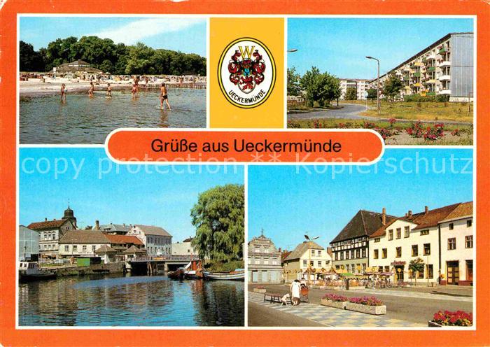 Ueckermünde Haffbad, Hafen, Neubauten, Karl-Marx-Platz 1973 Nr. 56519 ...