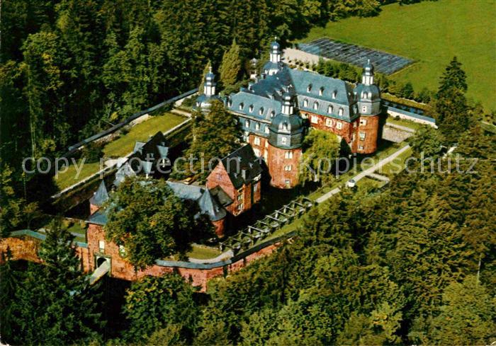 AK / Ansichtskarte Friesenhagen Schloss Crottorf Fliegeraufnahme Kat ...