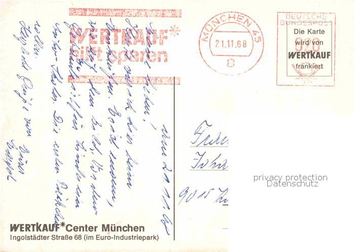 AK / Ansichtskarte Muenchen Wertkauf Center Kat. Muenchen Nr. bx19100 ...